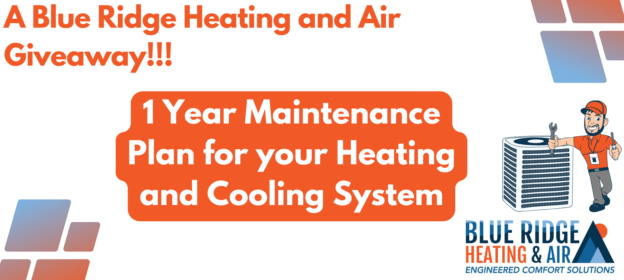 Enter to Win Exclusive HVAC Giveaways & Special Offers! - Blue Ridge ...